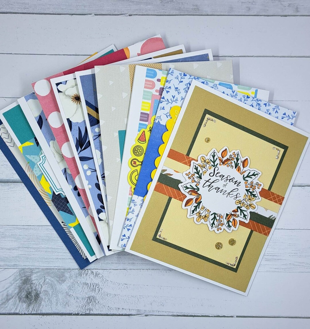 Set of 10 All Occasion Homemade Cards With Envelopes - Etsy
