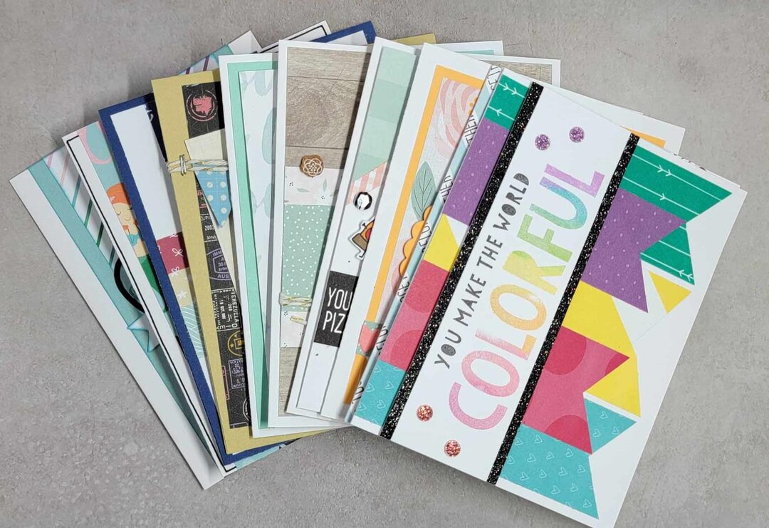Set of 10 Handmade Assorted Love-themed Greeting Cards With Envelopes ...