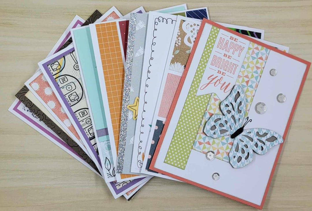 Set of 10 Handmade Assorted Cards With Envelopes - Etsy