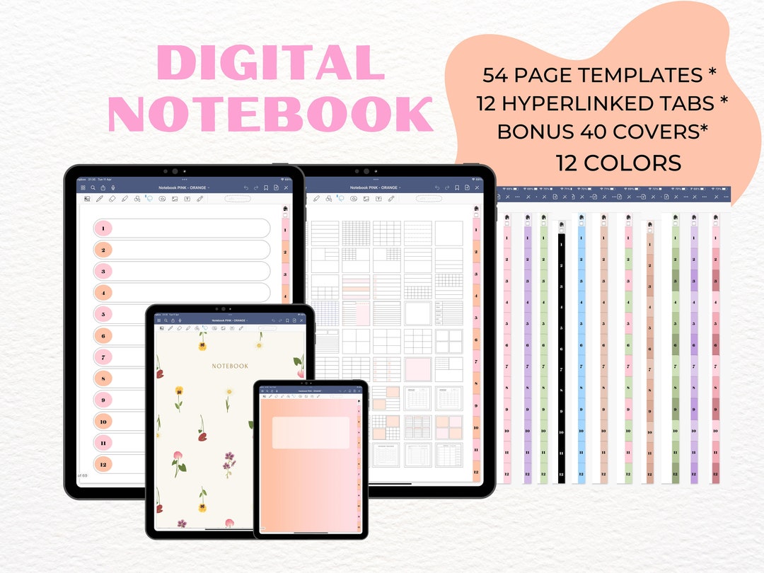 Digital Notebook Templates Ultimate Productivity Tool for Note Taking ... Digital Notebook Templates Ultimate Productivity Tool for Note Taking ...