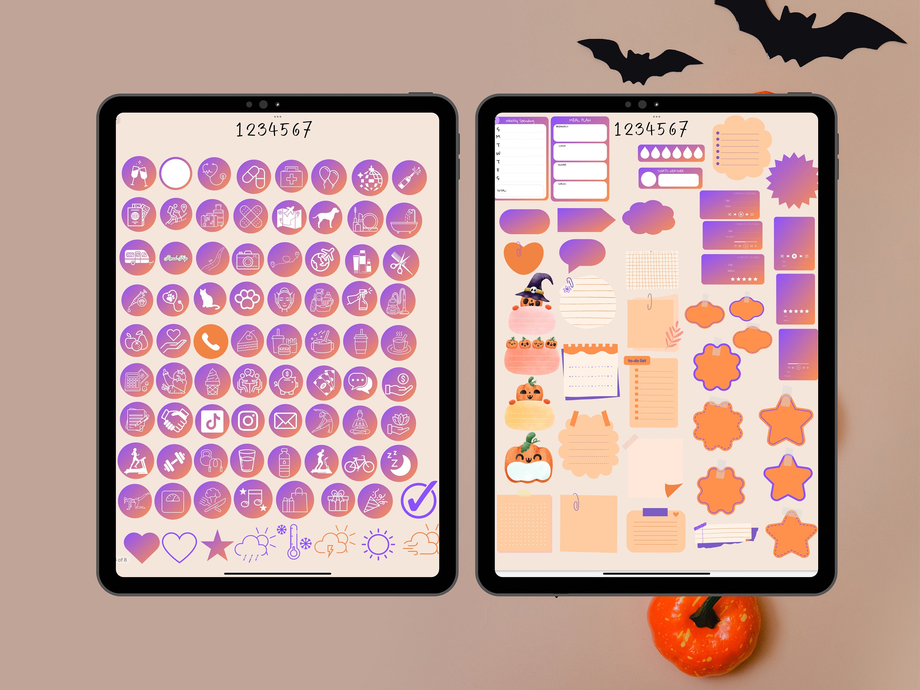 Halloween Digital Stickers for Goodnotes Planner, Ghostface Sticker ...
