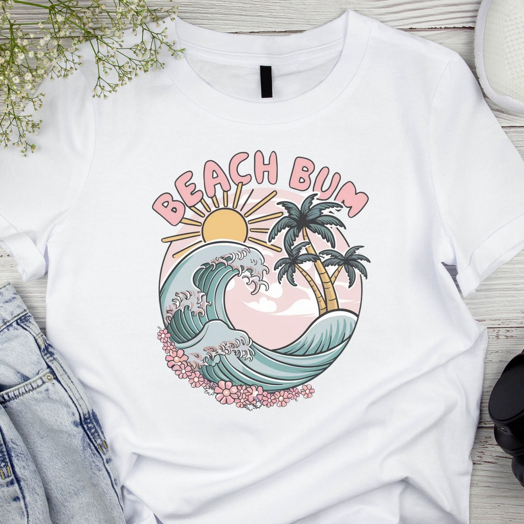 Beach Bum Summer Png Retro Summer PNG for Sublimation Coconut Girl Png ...