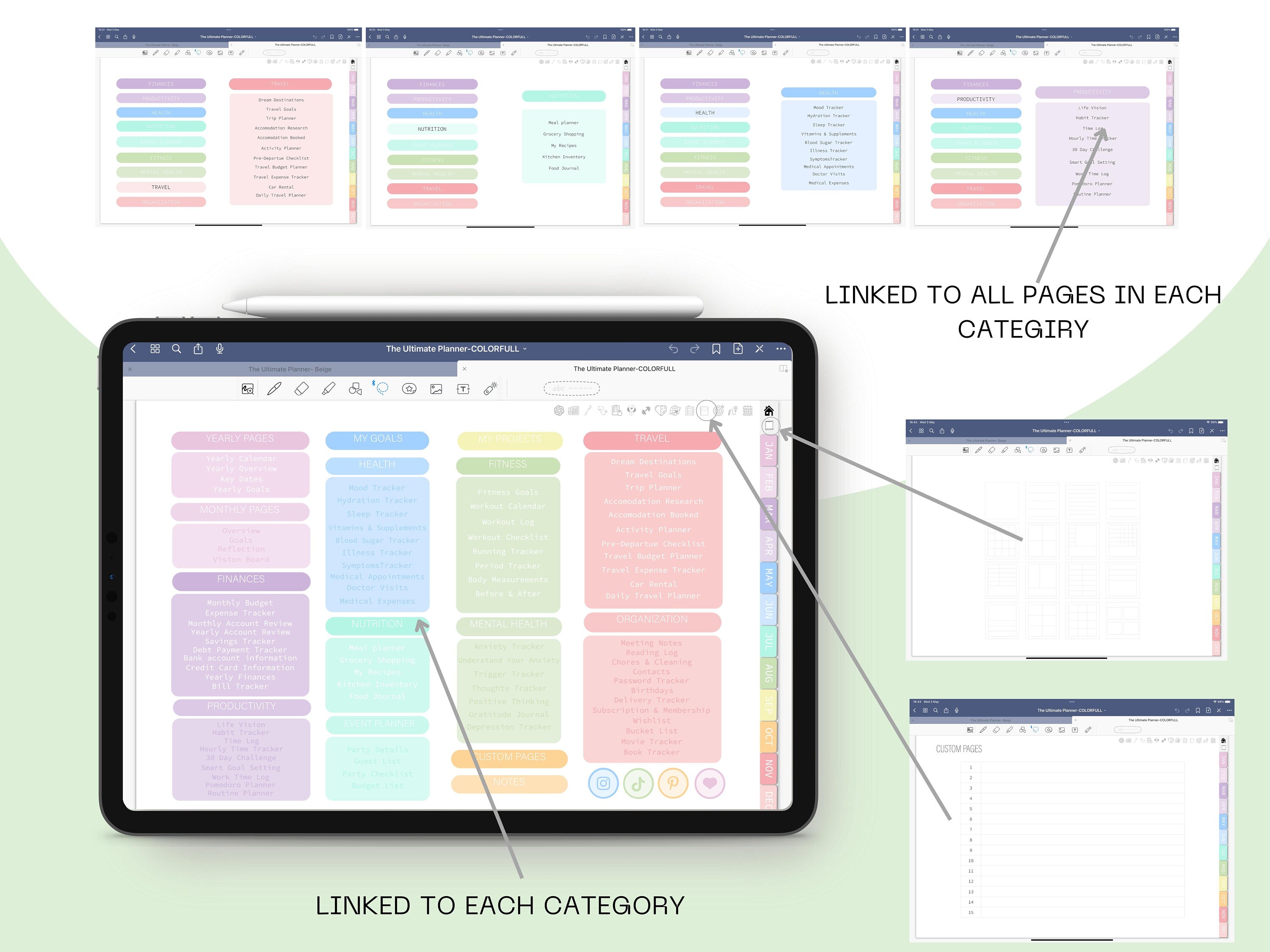 ADHD Goodnotes Digital Planner With Reminders Chatgpt - Etsy