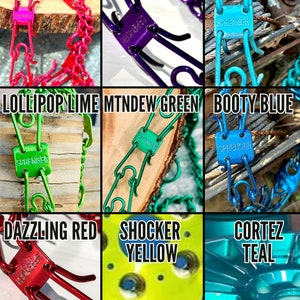 33in Chain Traffic Lead/leash Custom Powder Coated for Dogs, Biothane ...