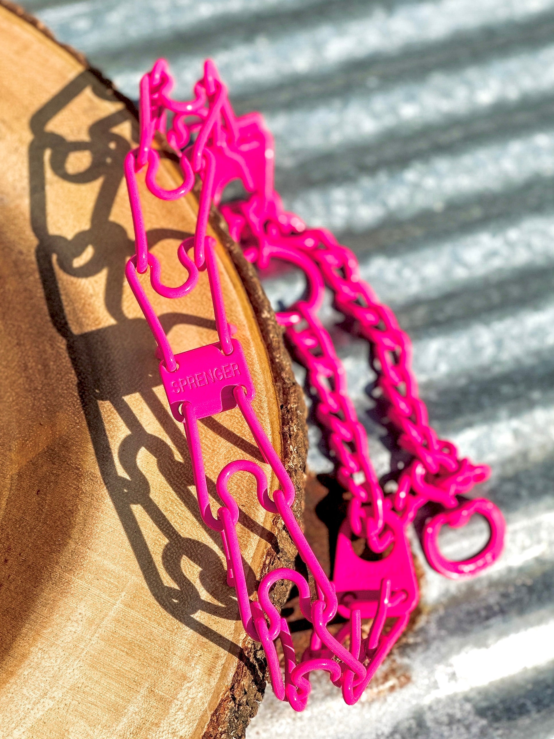 Custom Powder Coated Neon Pink Herm Sprenger Prong Collar for - Etsy