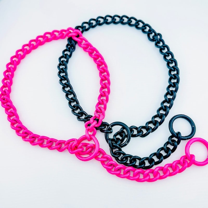 Purple Dog Choke Collar - Etsy