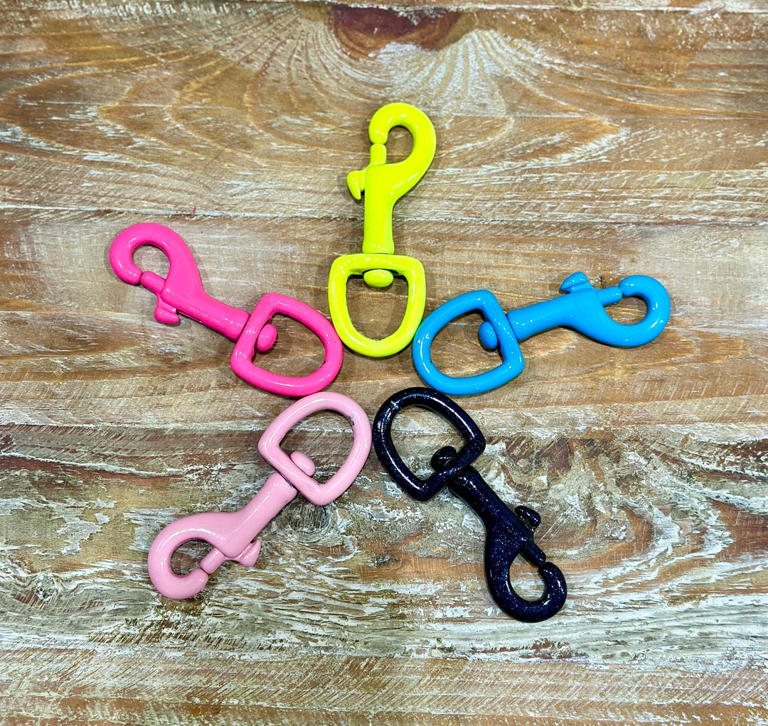 Bolt Snap Hook (round Swivel) Custom Powder Coated Leash Hardware, Dogs ...