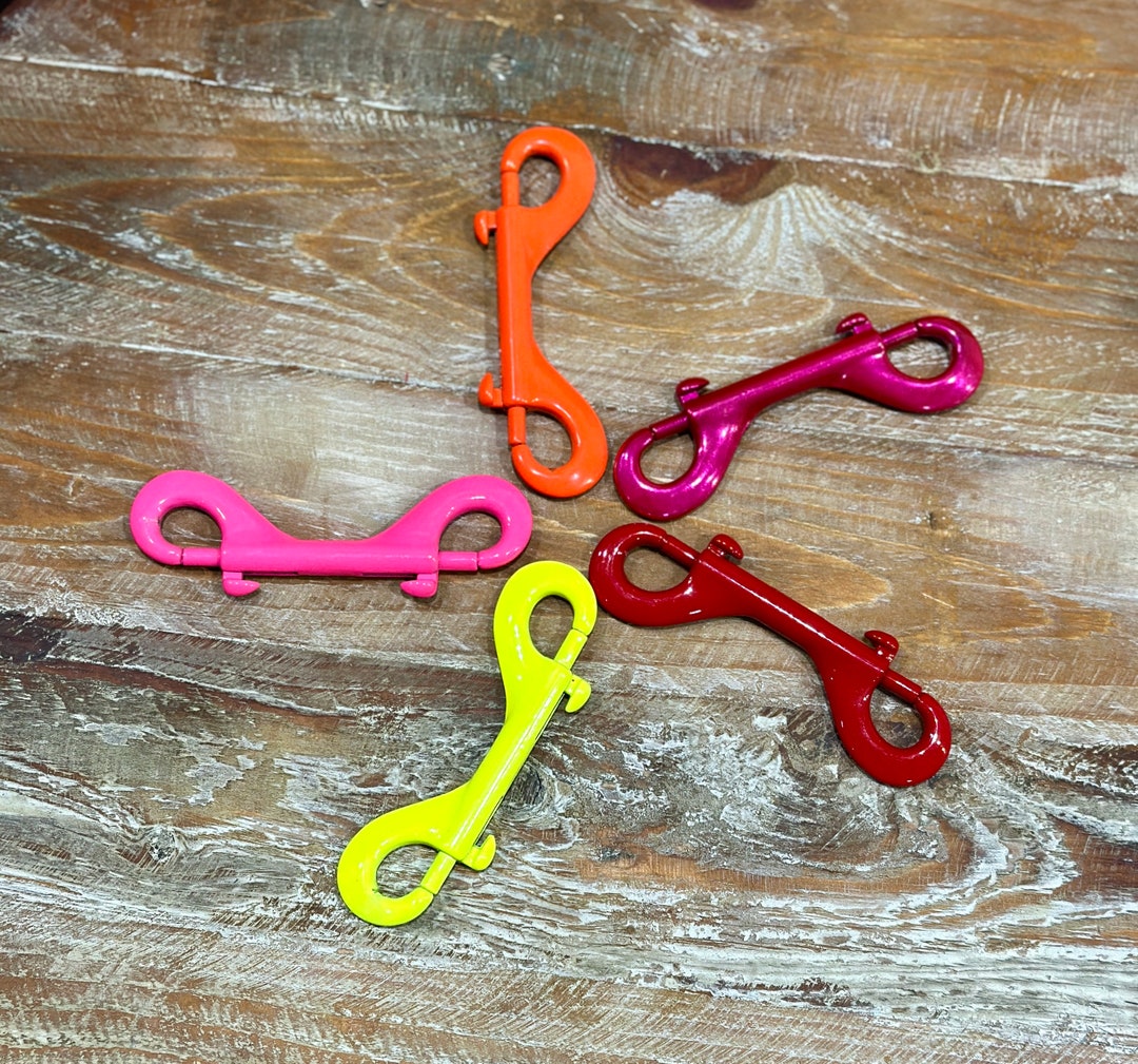 Double End 4in Bolt Snap Hook, Custom Powder Coated Hardware, Dogs ...