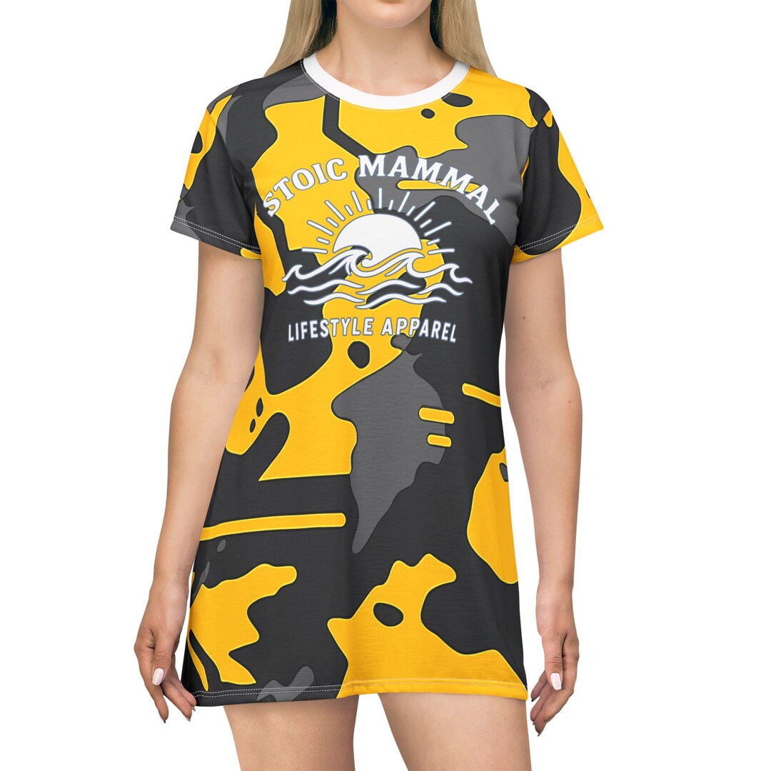 Hazard Shoreline Camo T-shirt Dress Stoic Mammal Coastal Survival Style ...