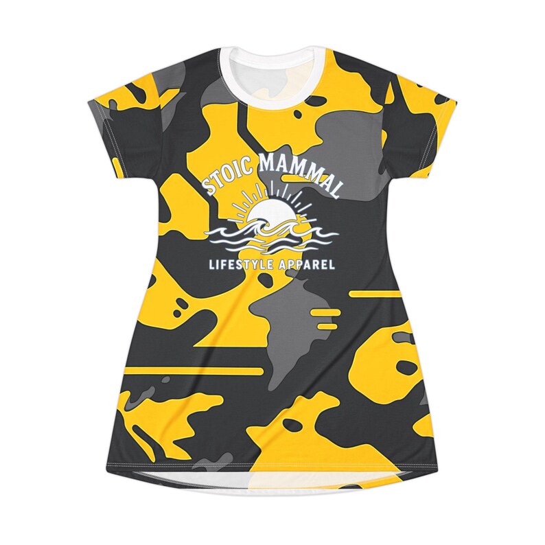 Hazard Shoreline Camo T-shirt Dress Stoic Mammal Coastal Survival Style ...