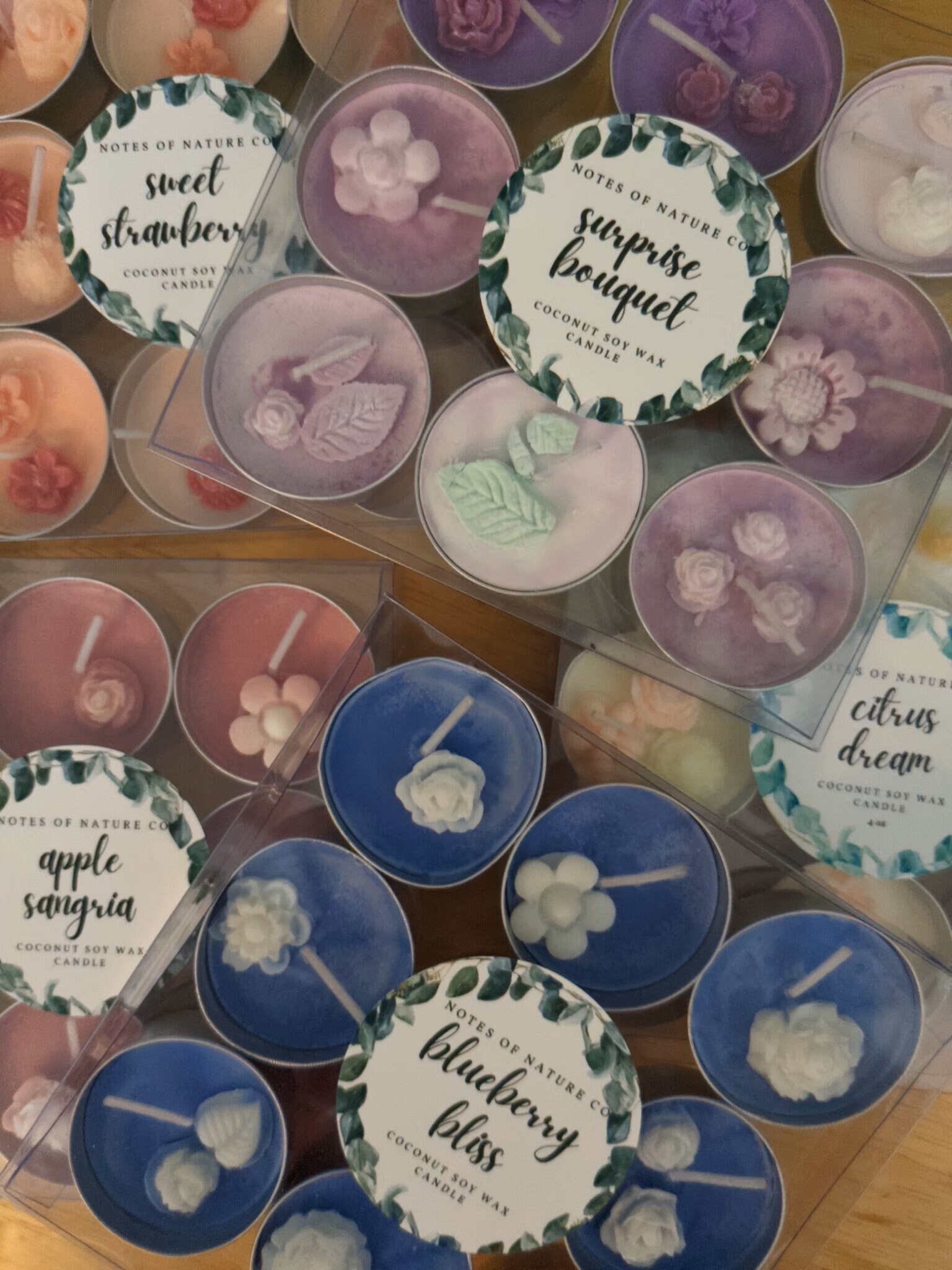 Premium Coconut & Soy Tea Light Pack | 9 Total | Various Exclusive ...