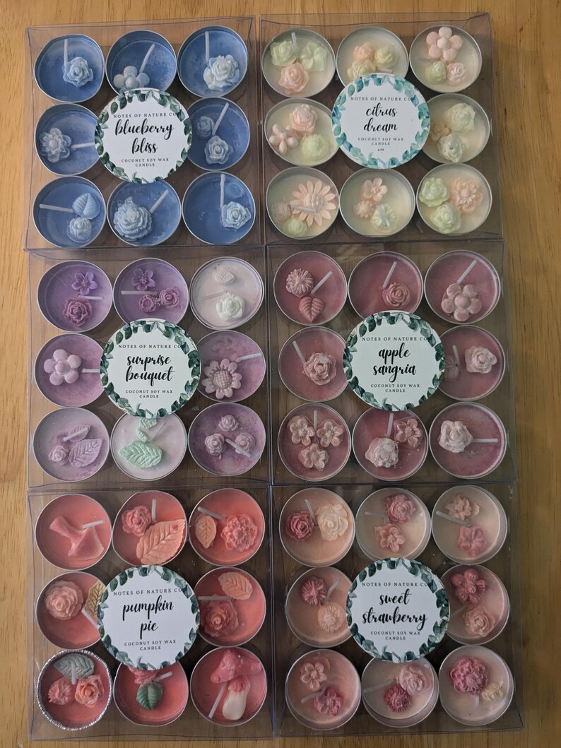Premium Coconut & Soy Tea Light Pack | 9 Total | Various Exclusive ...