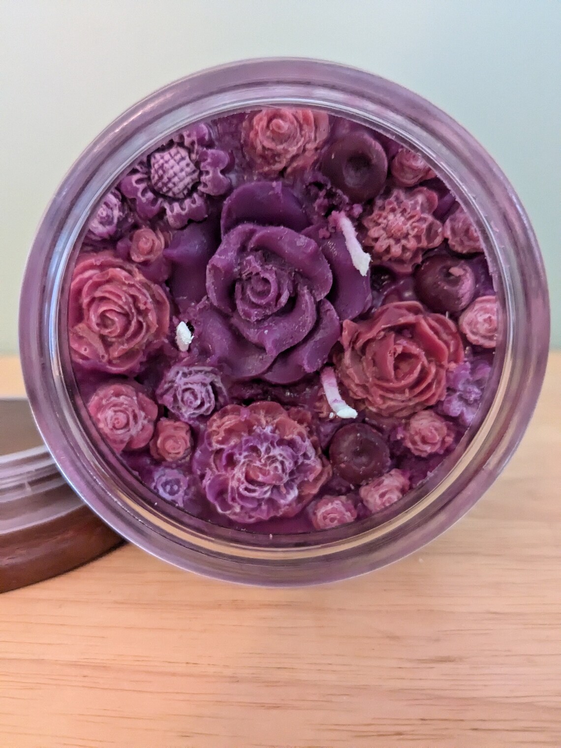 Apple Sangria Coconut Soy Wax 3 Cotton Wick Handmade Premium Flower ...
