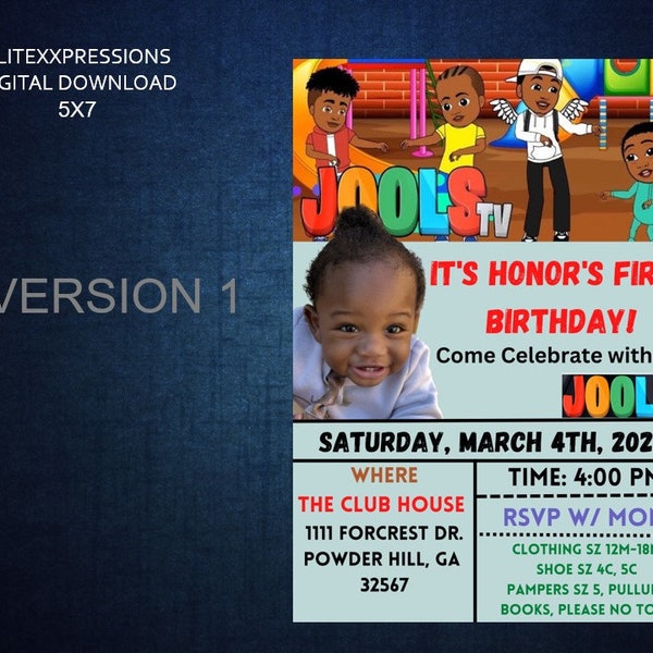 Jools Tv Birthday Party - Etsy