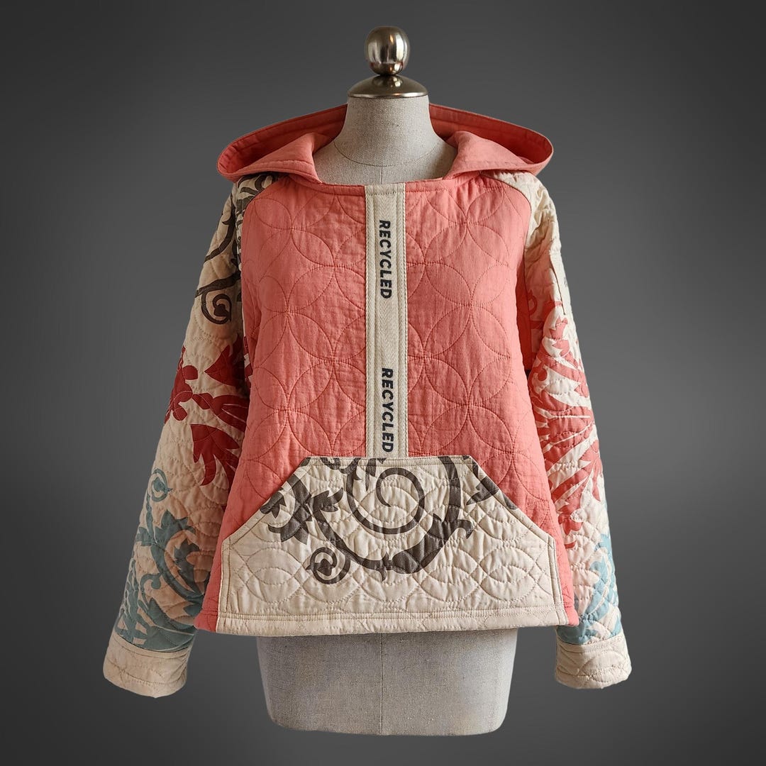 Quilted Hoodie Hand-made - Etsy