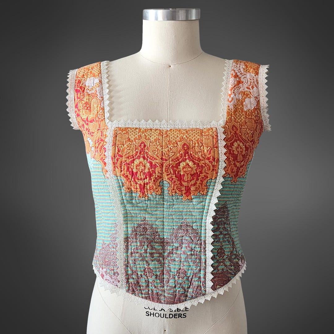 Corset Made From Upcycled Quilt - Etsy