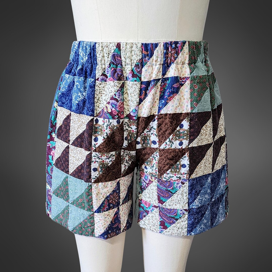 Quilted Half Square Triangle Shorts - Etsy