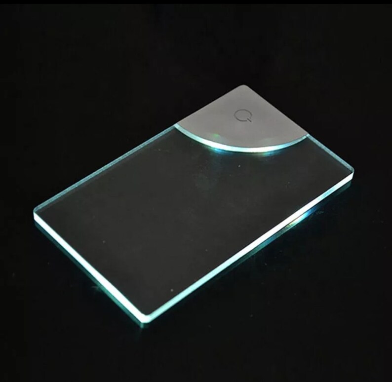 Acrylic LED Business Cards, Personalized Custom Engraved Business Cards ...