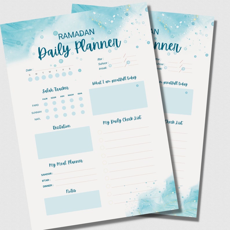 2023 Ramadan Planner, Digital Ramadan Planner, Printable and Editable ...