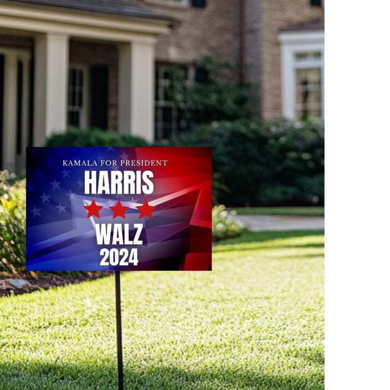 Harris Walz Yard Signs - Etsy