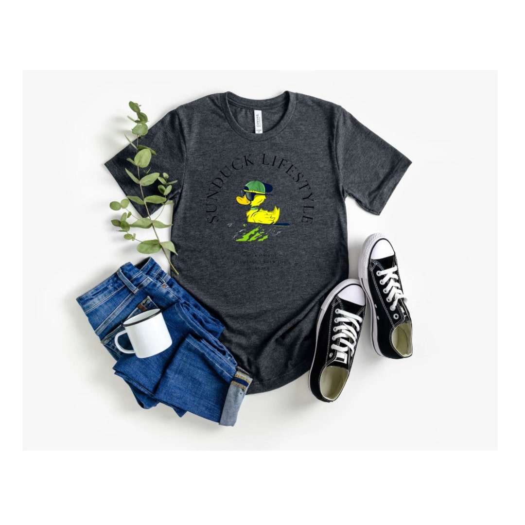 Gaphic T-shirt Duck Tee-shirt Sunduck Lifestyle Tee Duck Fashion Sun ...