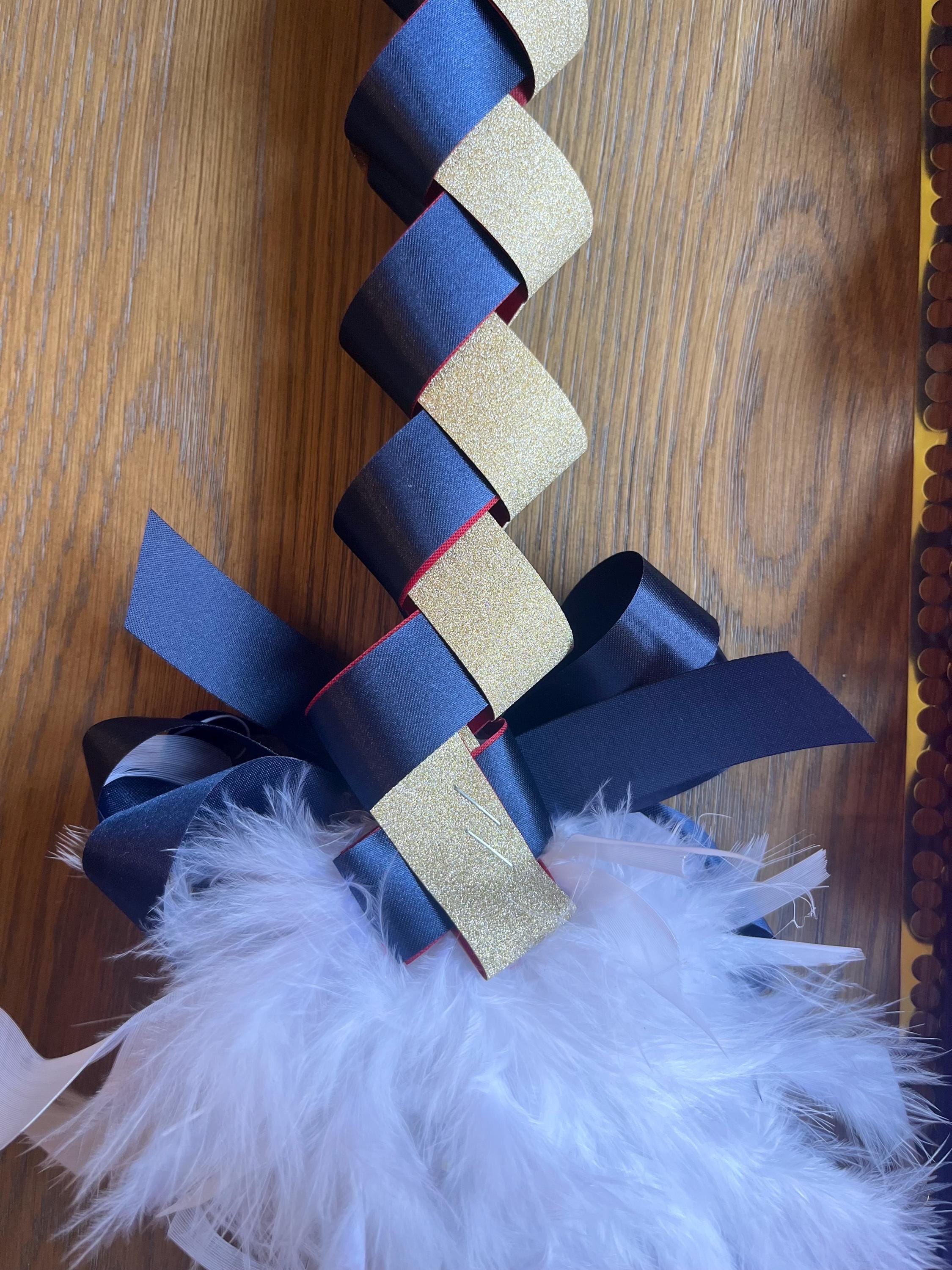 Homecoming Mum Braids- Navy, Red and Gold Set, Navy Homecoming Mum, Mum ...