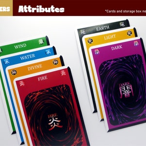 Yu-gi-oh Attributes - Card Dividers / Separators - Etsy