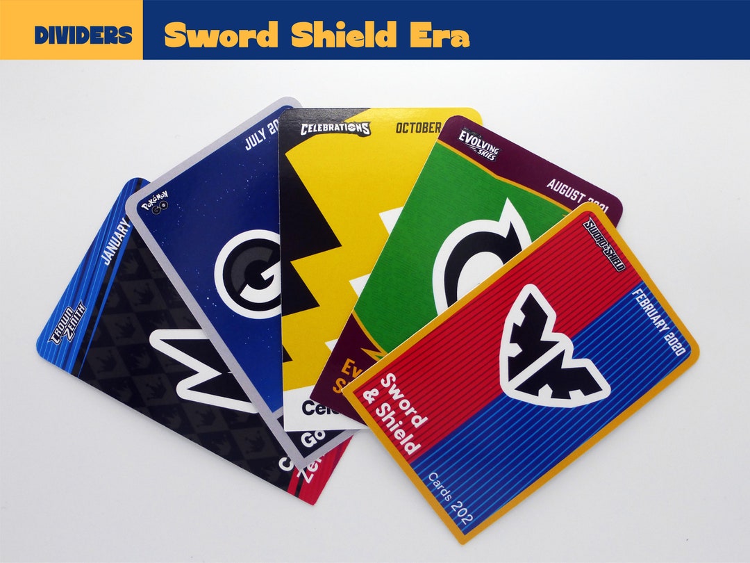 Pokémon Expansion Sets (sword & Shield) Trading Card Game Dividers ...