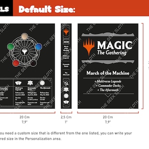 MTG Custom Binder Labels - Spines and Covers for Magic the Gathering ...