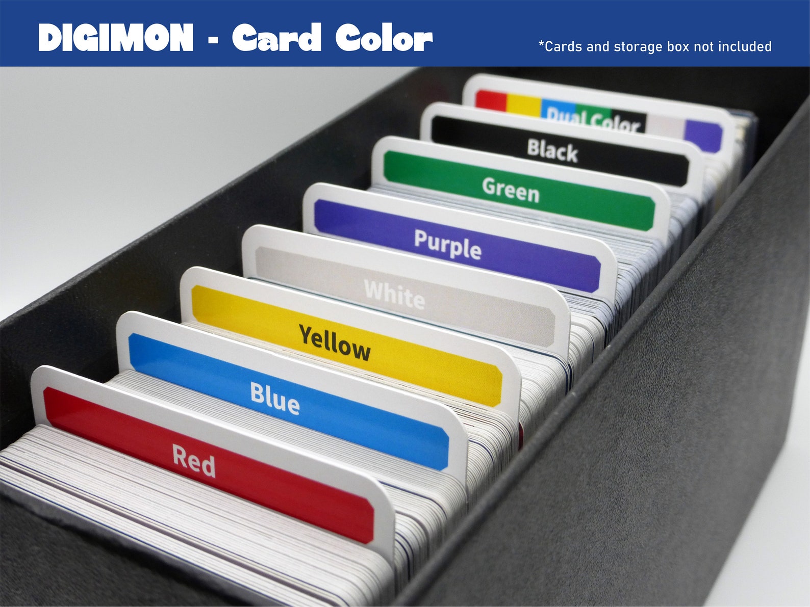 Digimon Card Colour - Trading Card Game Dividers / Separators - Etsy