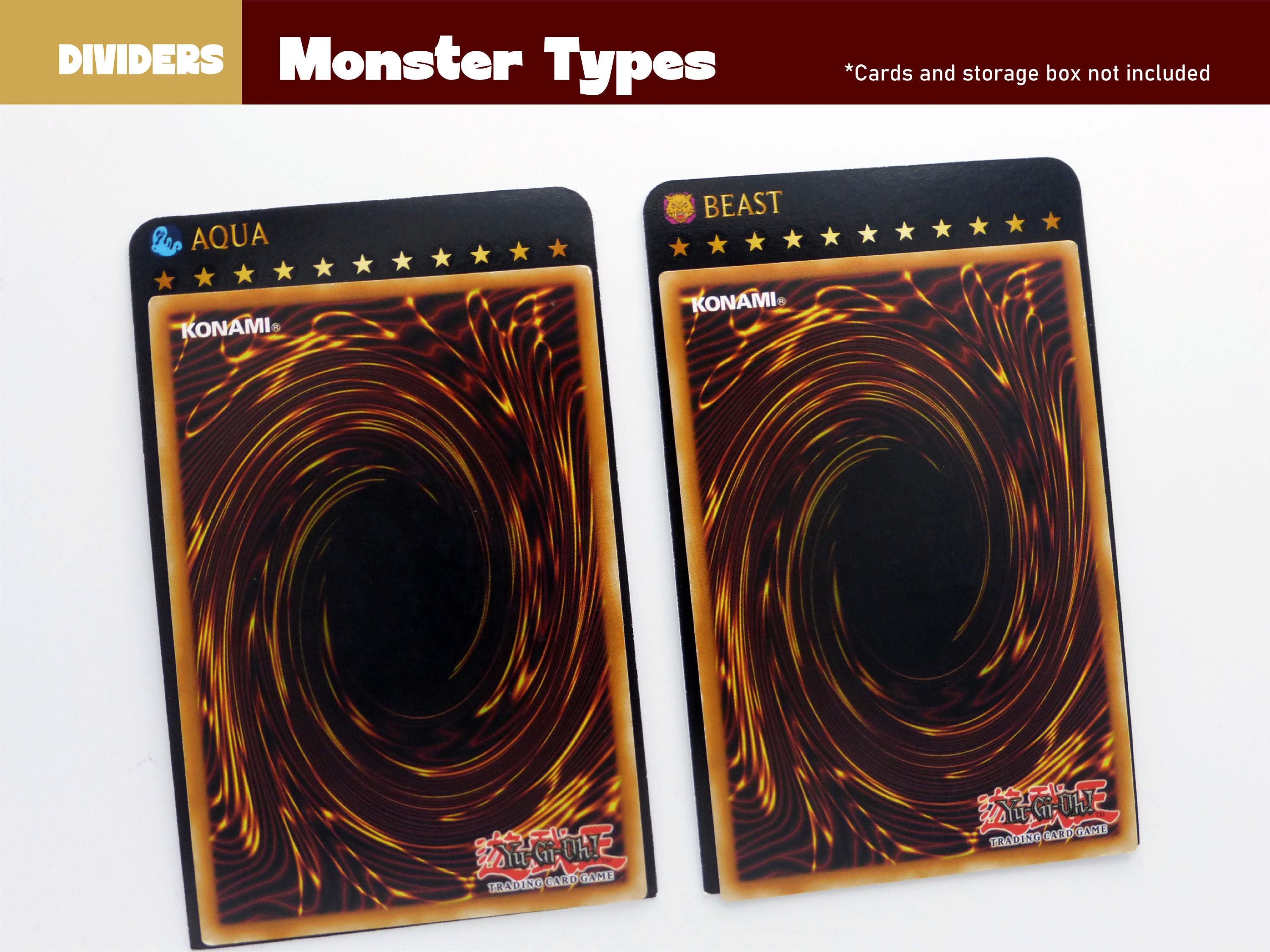 Yu-gi-oh Monster Type - Trading Card Game Dividers / Separators Yugioh ...