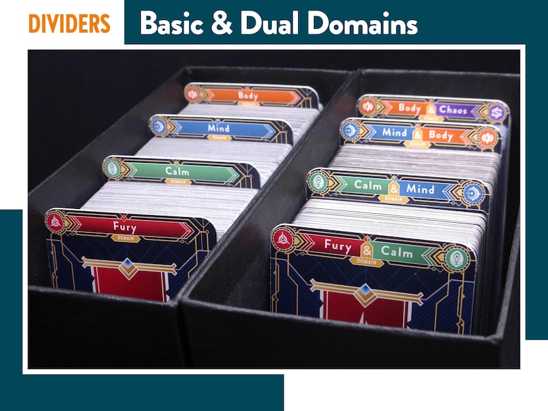 RIFTBOUND Basic & Dual COLOR DOMAIN Dividers, League of Legends ...