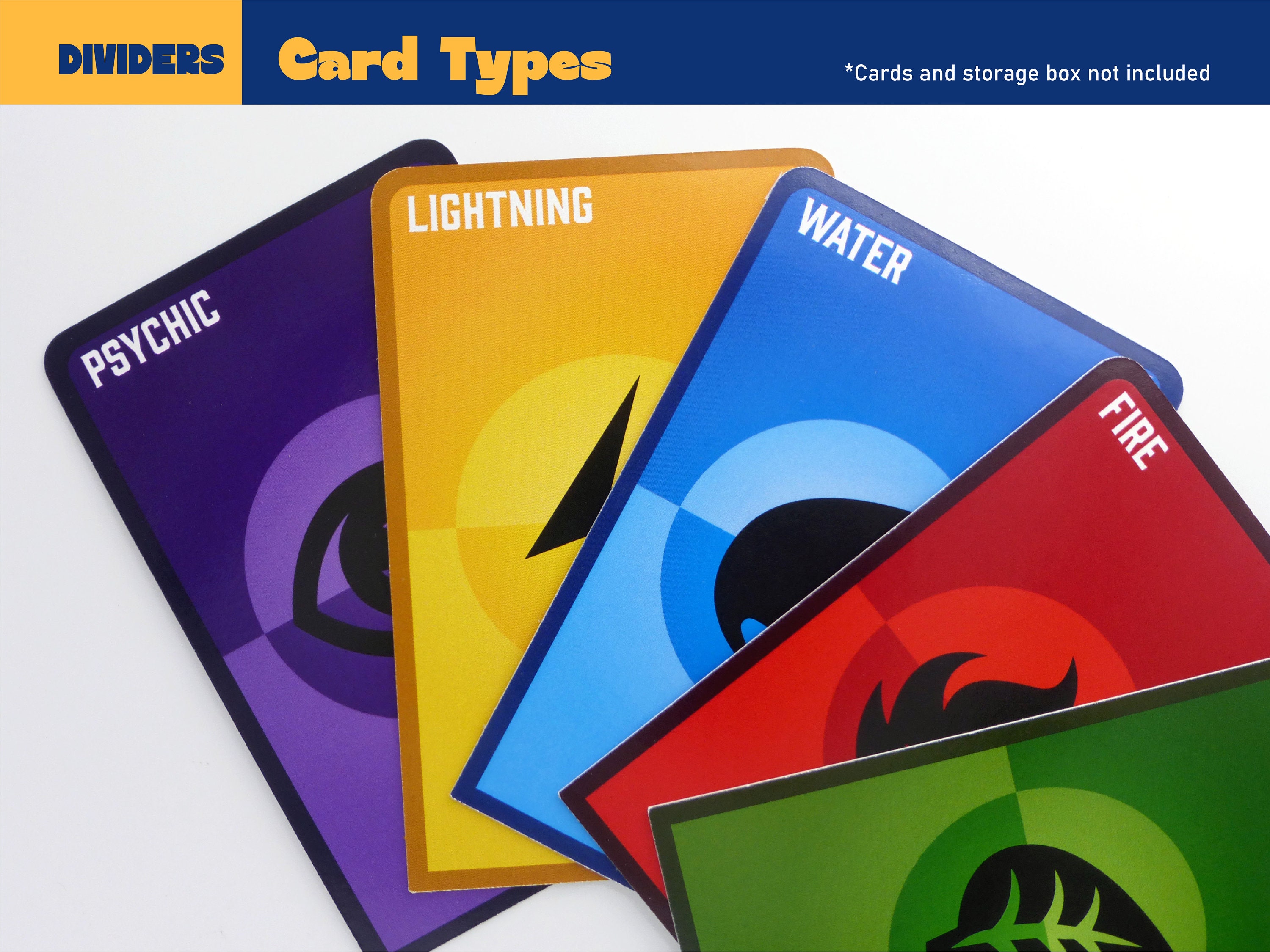 Pokémon Types Card Dividers Pokémon TCG - Etsy