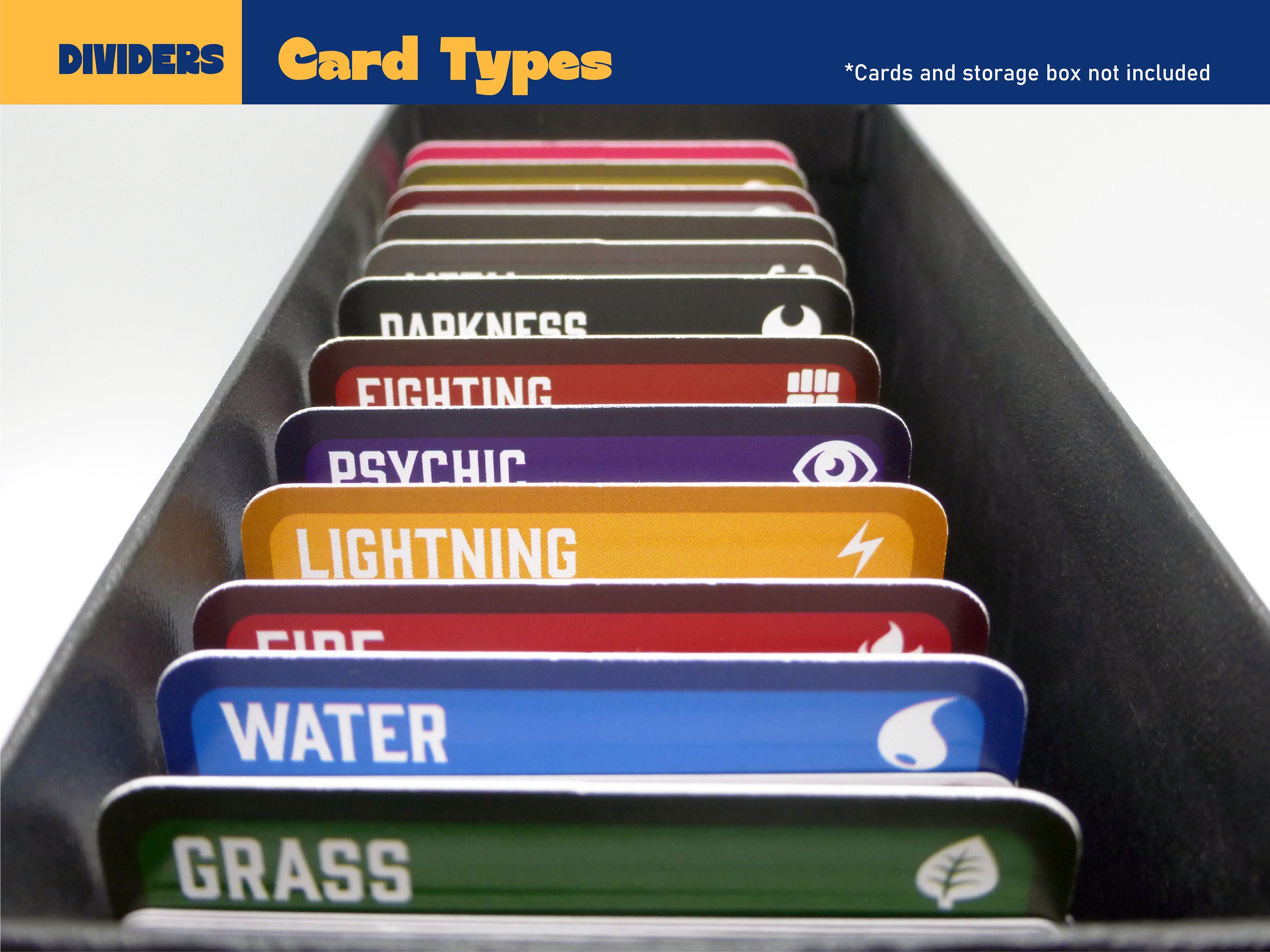 Pokémon Types Card Dividers Pokémon TCG - Etsy