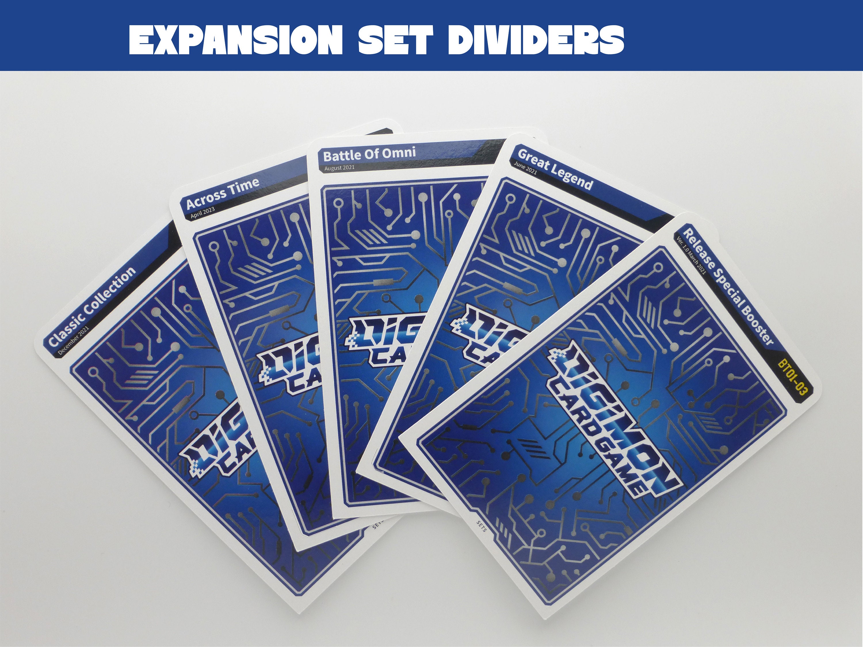Digimon Expansion Set Trading Card Game Dividers / - Etsy