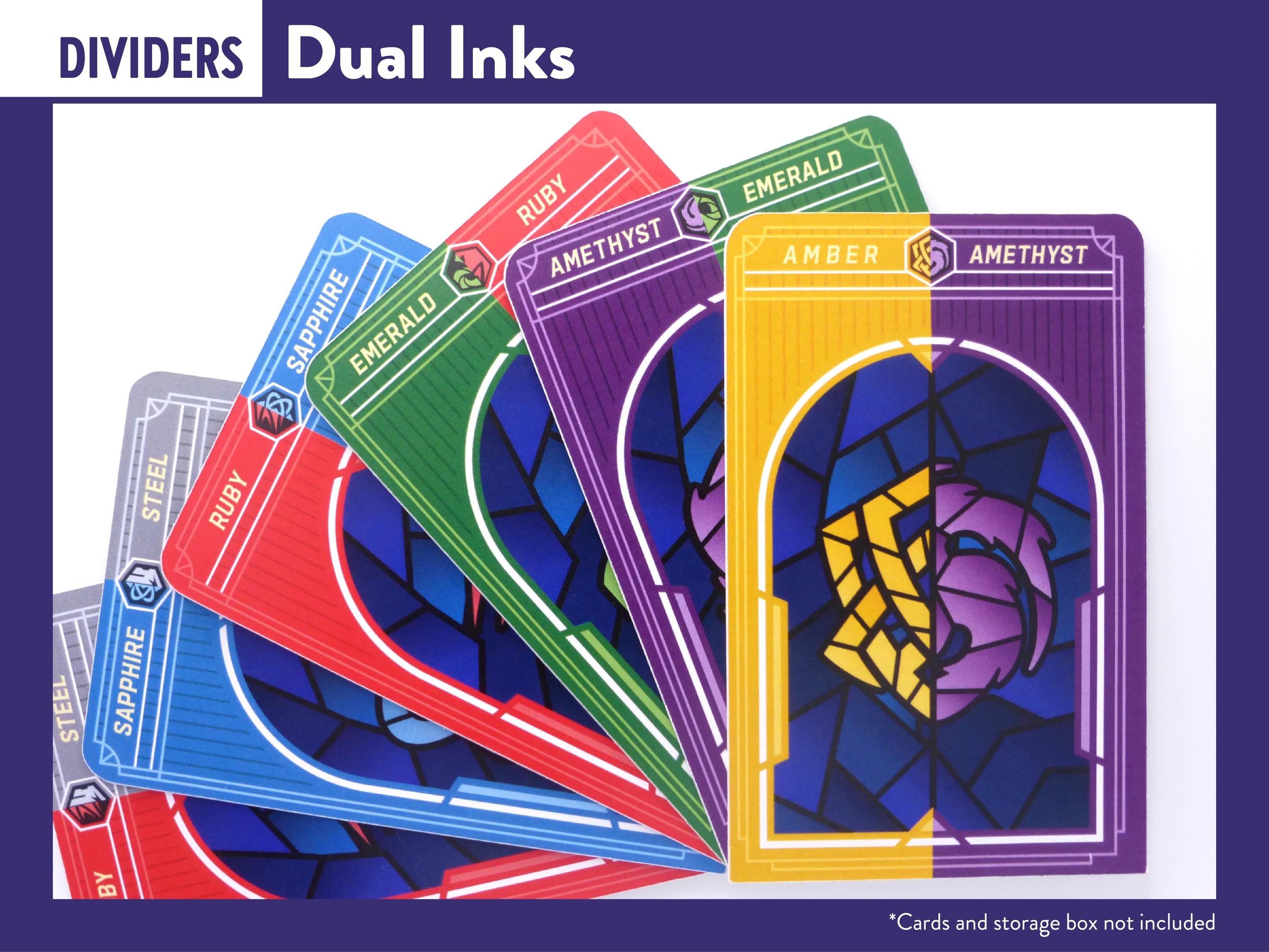 DUAL INK COLOR Dividers Lorcana 15pcs Separators - Lorcana Trading Card ...