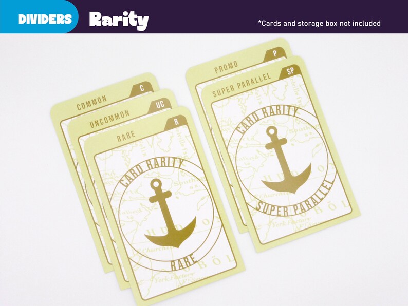 One Piece TCG Card Dividers: Card Rarity, Deck Organization - Etsy