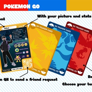YOUR CUSTOM Pokémon GO Trainer Card - Etsy