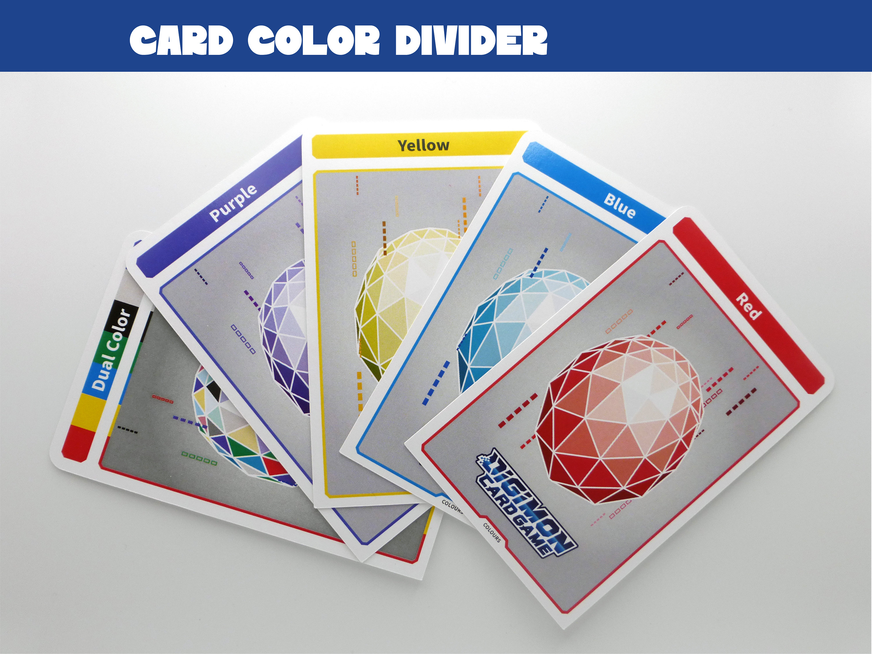 Digimon Card Colour - Trading Card Game Dividers / Separators - Etsy