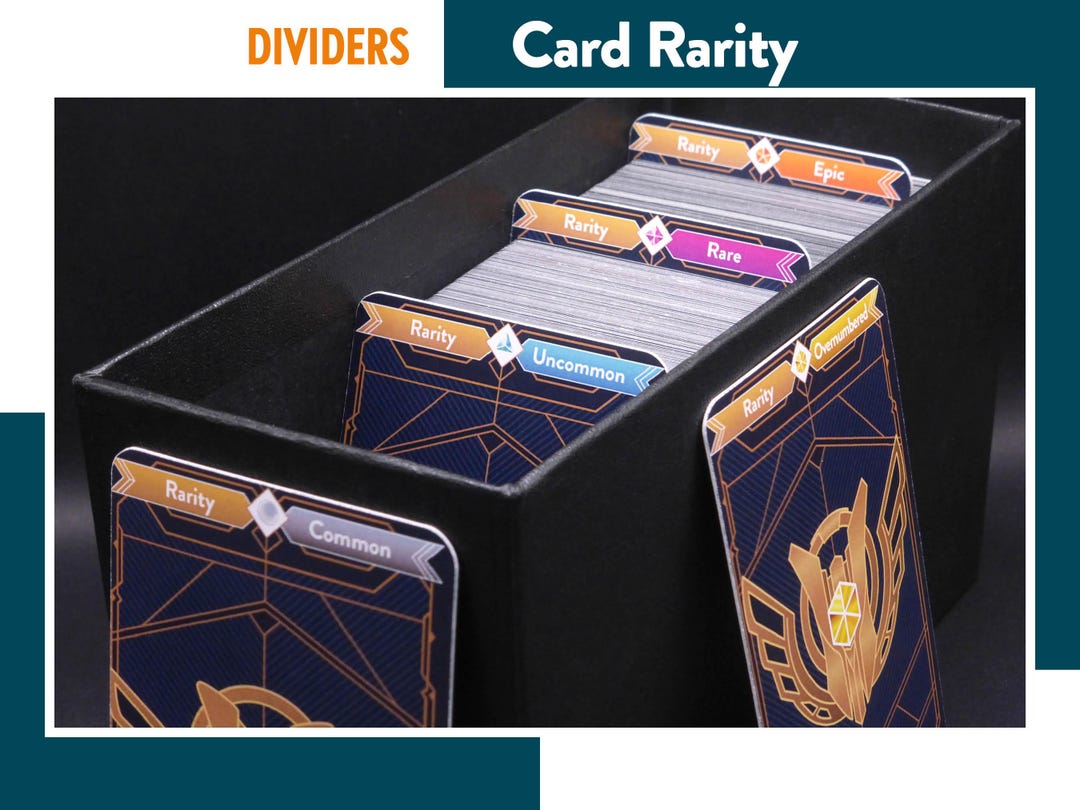 RIFTBOUND CARD RARITY Dividers, League of Legends Separators Tcg Card ...