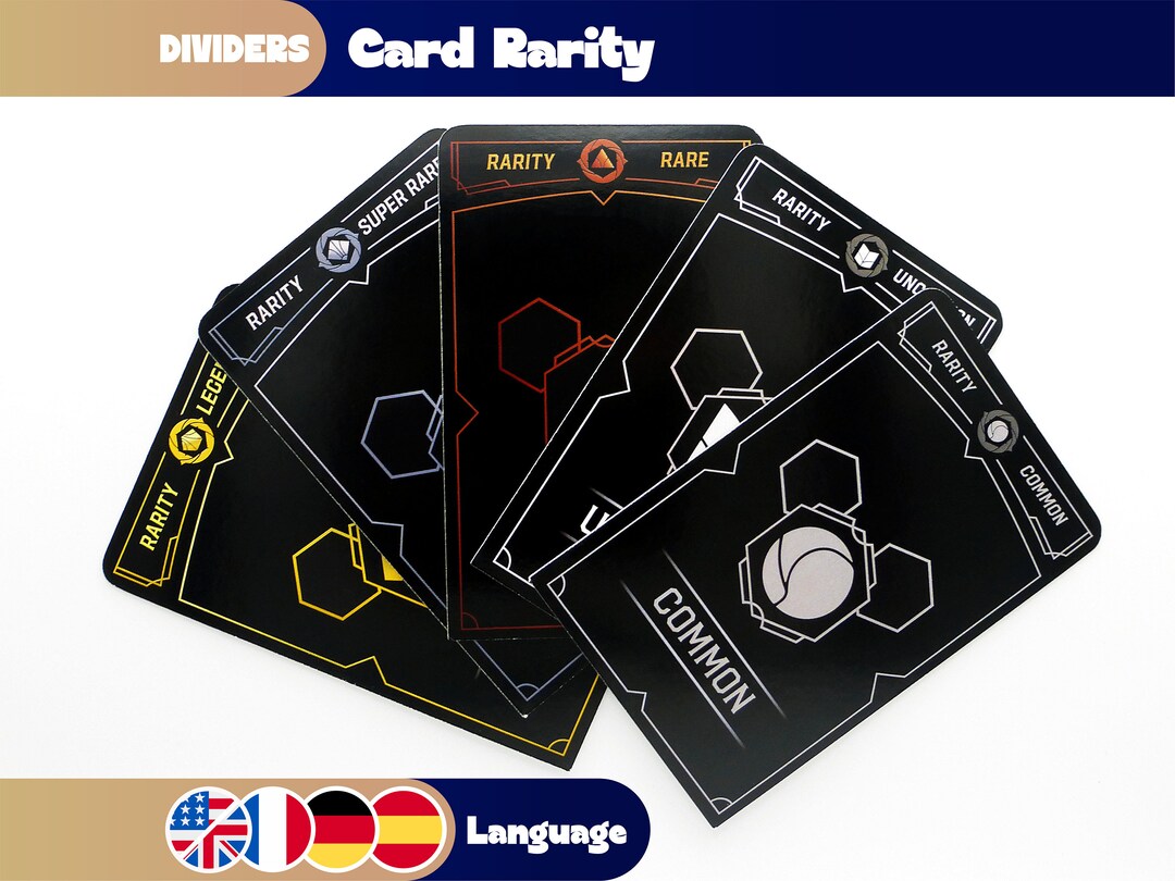 Lorcana 7 Dividers Card Rarity , TCG Lorcana Separators Card Storage ...