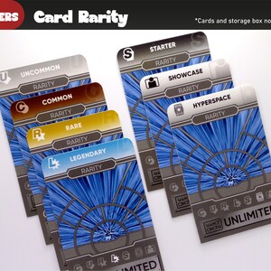 UNLIMITED 7 Dividers - CARD RARITY Star Wars Unlimited Card Separators ...