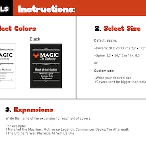 MTG Custom Binder Labels - Spines and Covers for Magic the Gathering ...