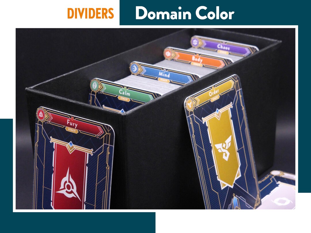 RIFTBOUND DOMAIN COLOR Dividers, League of Legends Separators Tcg Card ...