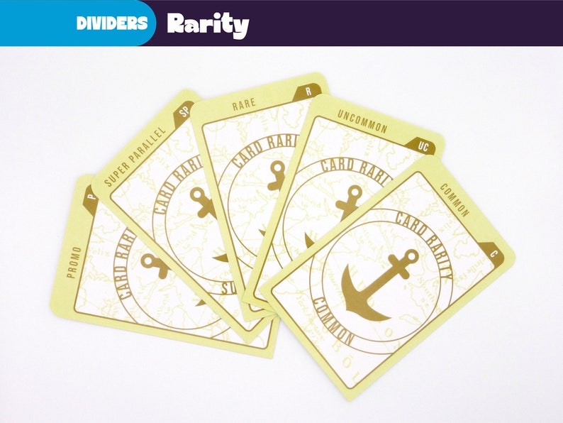 One Piece TCG Card Dividers: Card Rarity, Deck Organization - Etsy