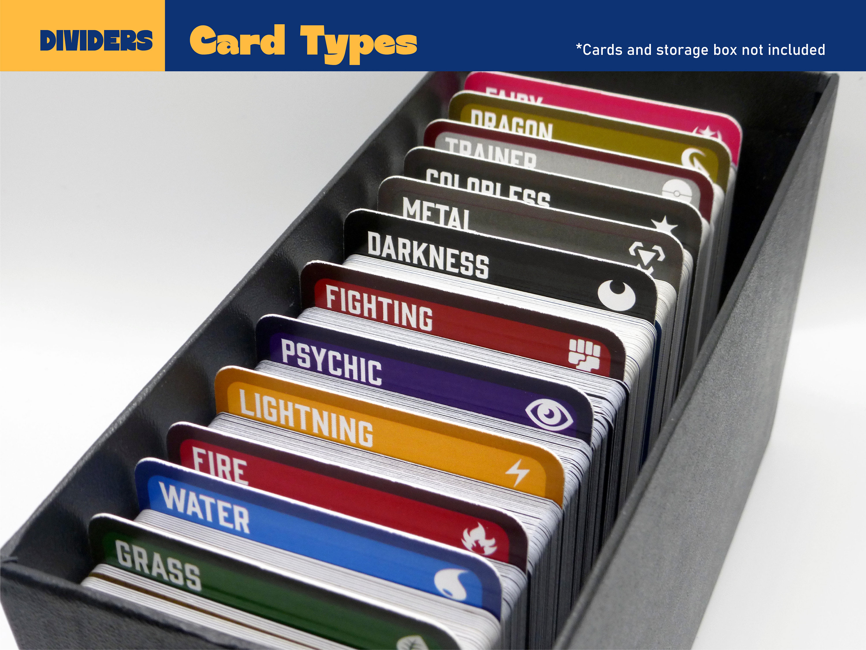 Pokémon Types Card Dividers Pokémon TCG - Etsy