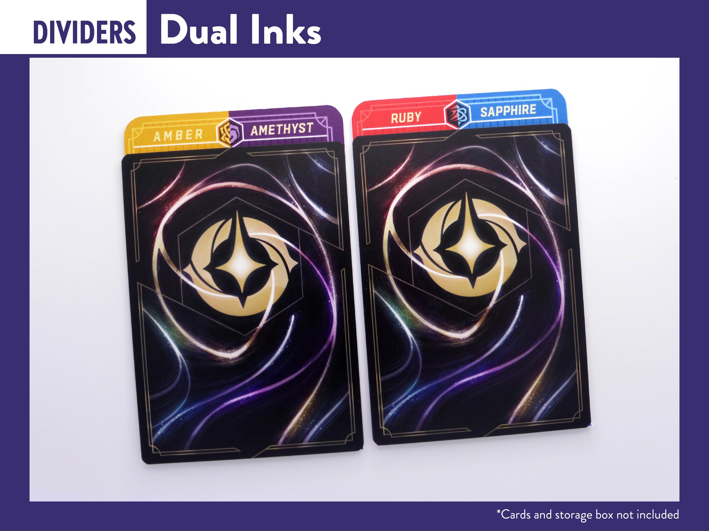 DUAL INK COLOR Dividers Lorcana 15pcs Separators - Lorcana Trading Card ...