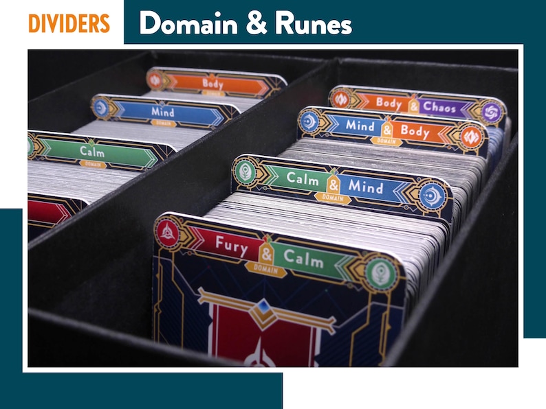RIFTBOUND Basic & Dual COLOR DOMAIN Dividers, League of Legends ...