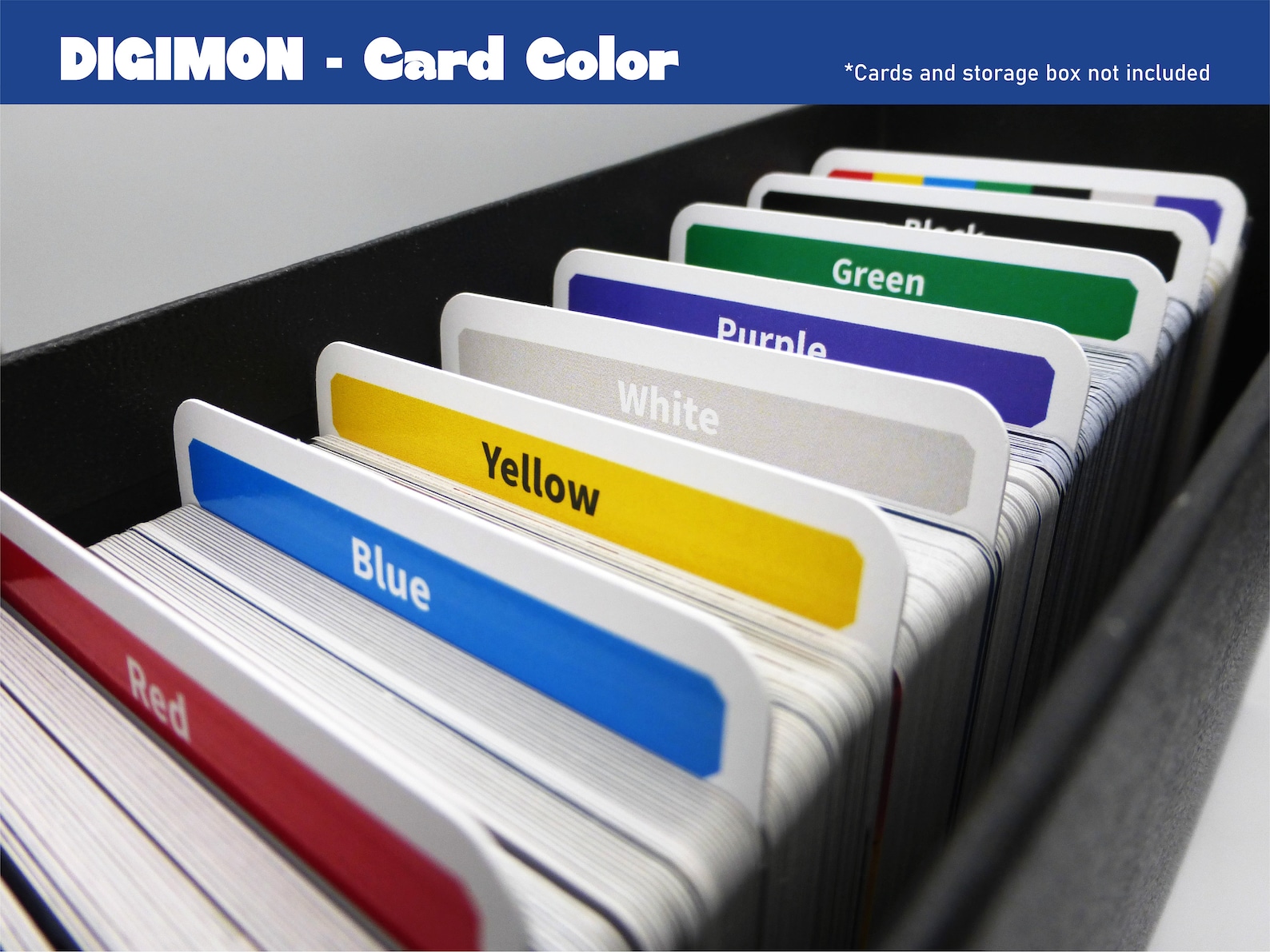 Digimon Card Colour - Trading Card Game Dividers / Separators - Etsy