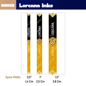 Lorcana Binder Ink Colors Files - Front and Back Covers + Spine Labels ...